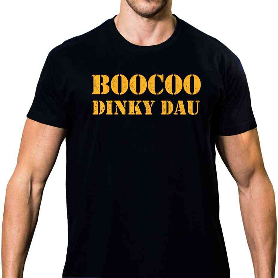 Vietnam Veteran T-Shirt with Boocoo Dinky Dau Text
