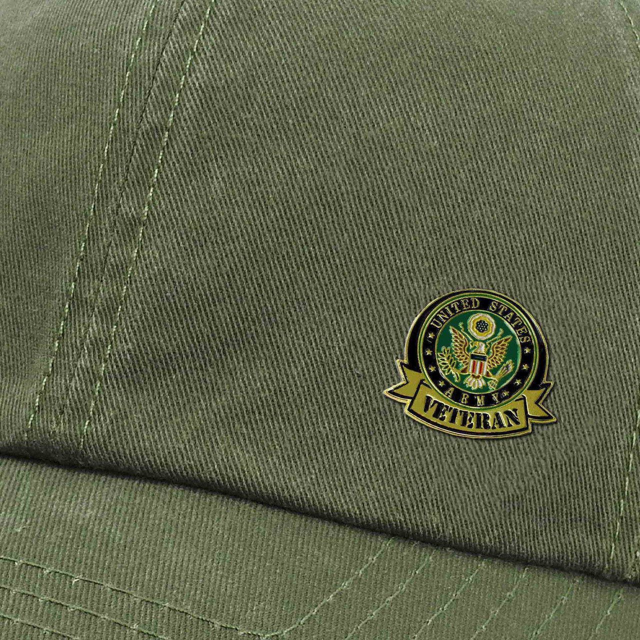 Army Veteran Lapel Pin with Eagle Graphic | VetFriends