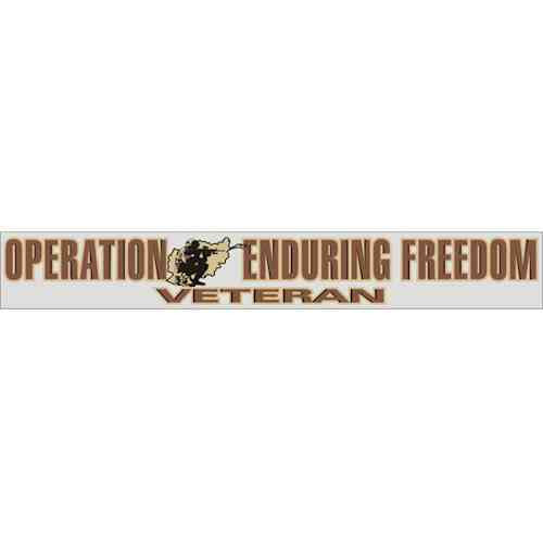 Operation Enduring Freedom Veteran Black Hat with three ribbons
