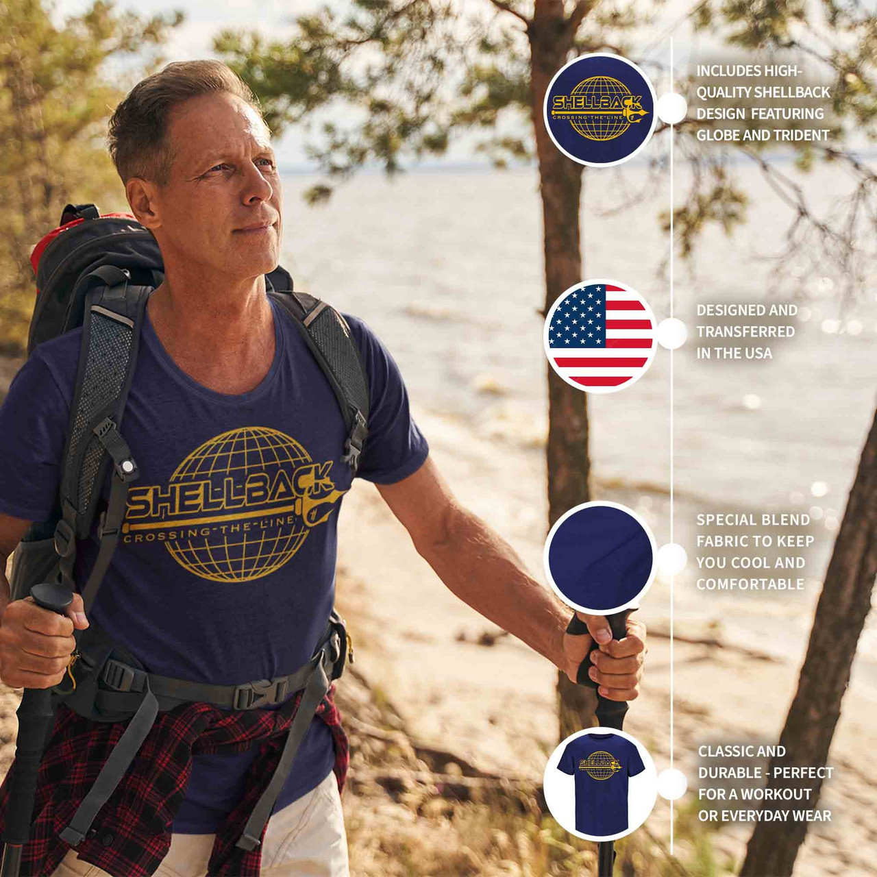 Shellback, Crossing the Line Graphic T shirt