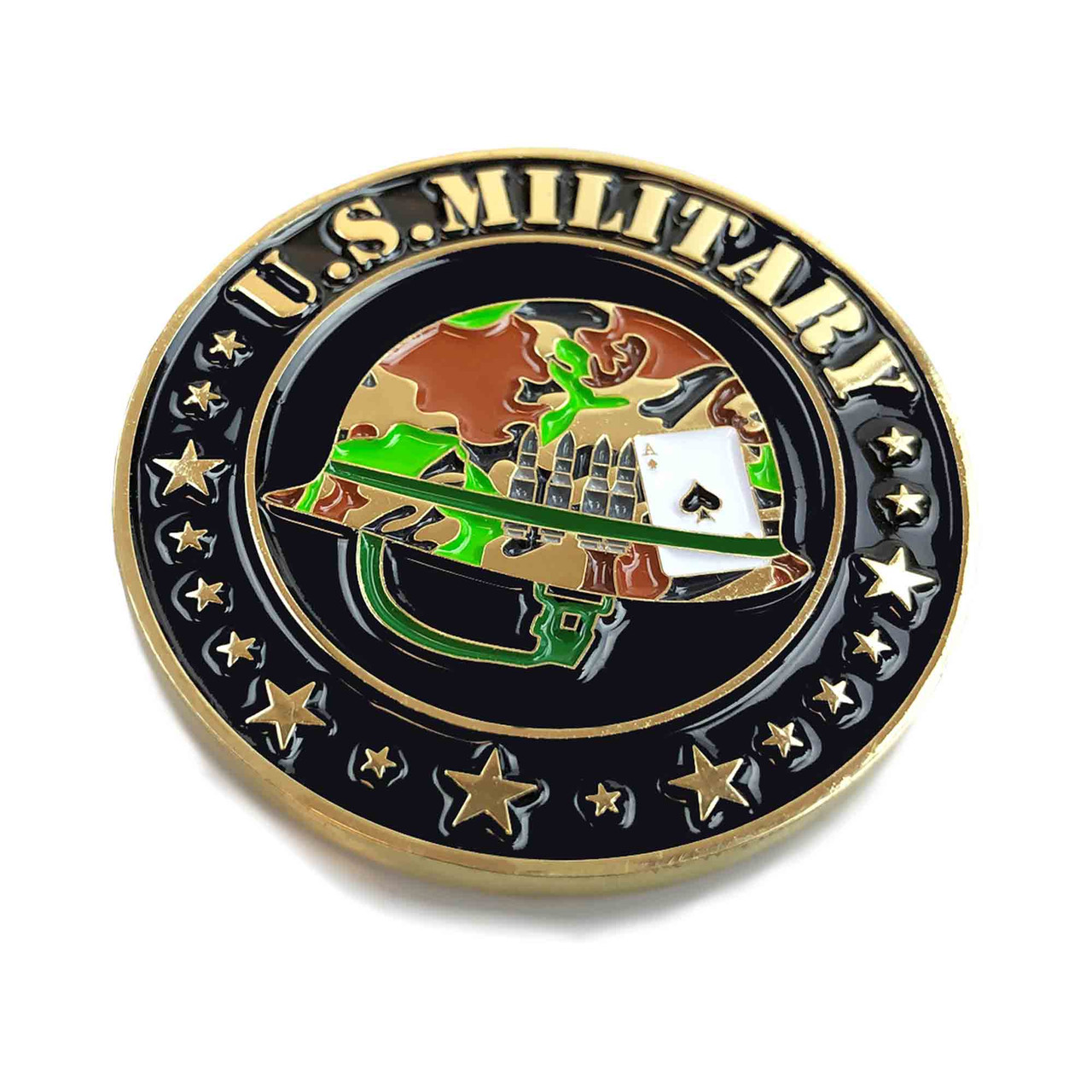 Vietnam Vet Challenge Coin with Helmet Graphics | Vetfriends