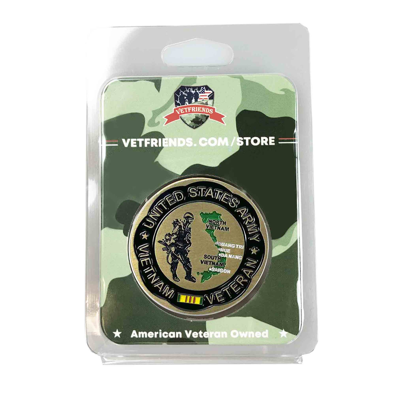 U.S. Army Vietnam Veteran Challenge Coin | VetFriends.com