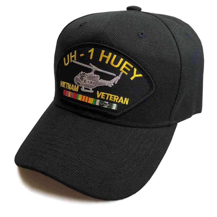 Vietnam Veteran w/ Ribbon: UH-1 Huey - Hat w/ VETERAN