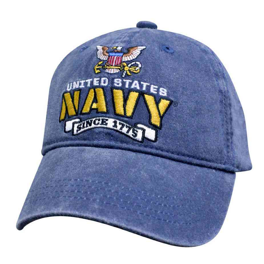 Officially Licensed Embroidered U.S. Navy Veteran with Eagle and Anchor Hat
