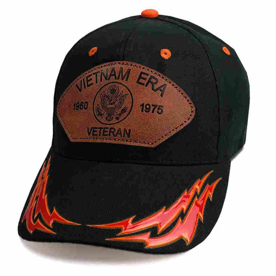 Vietnam Era Veteran Hat with Custom Leather Patch