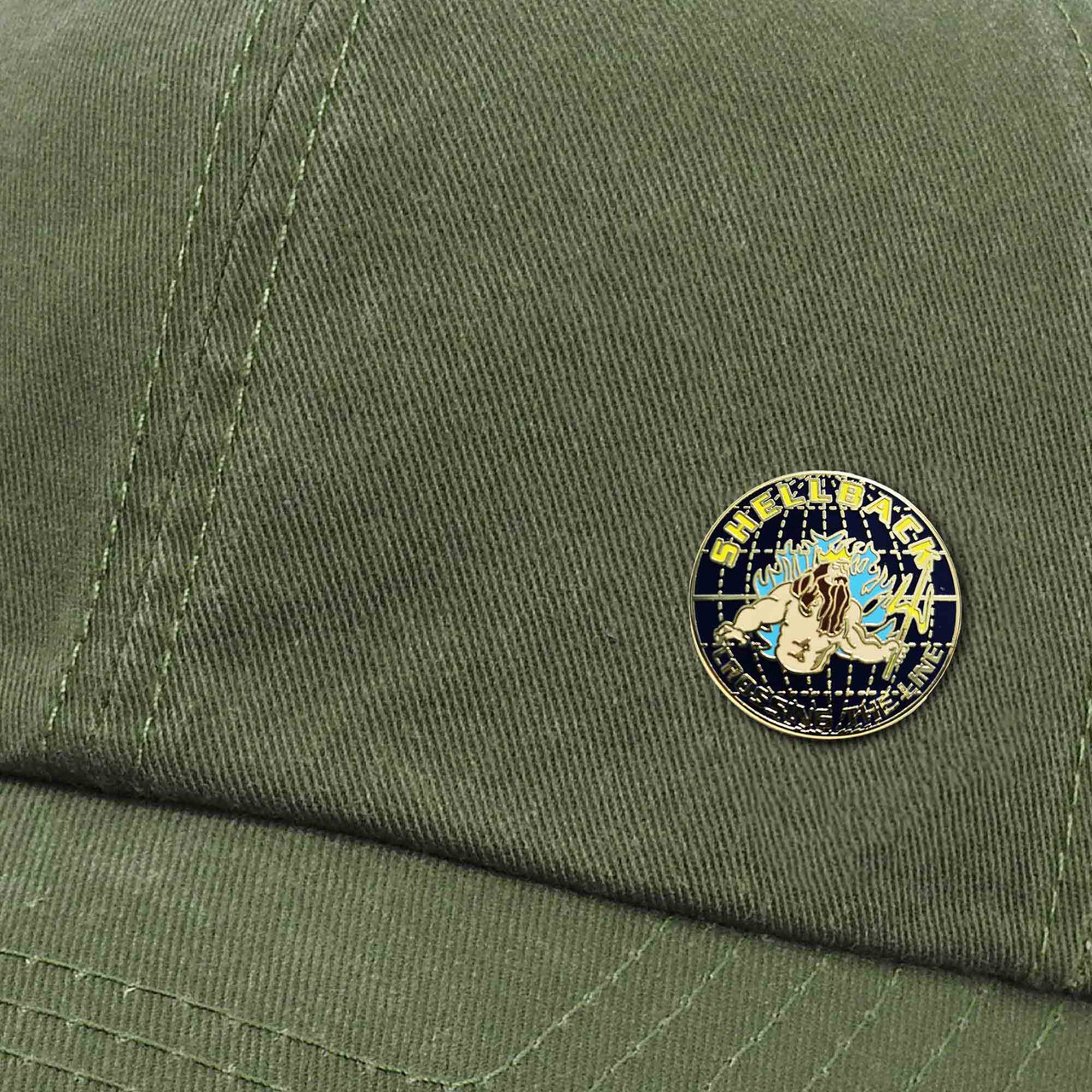 Shellback Crossing the Line Hat Lapel Pin