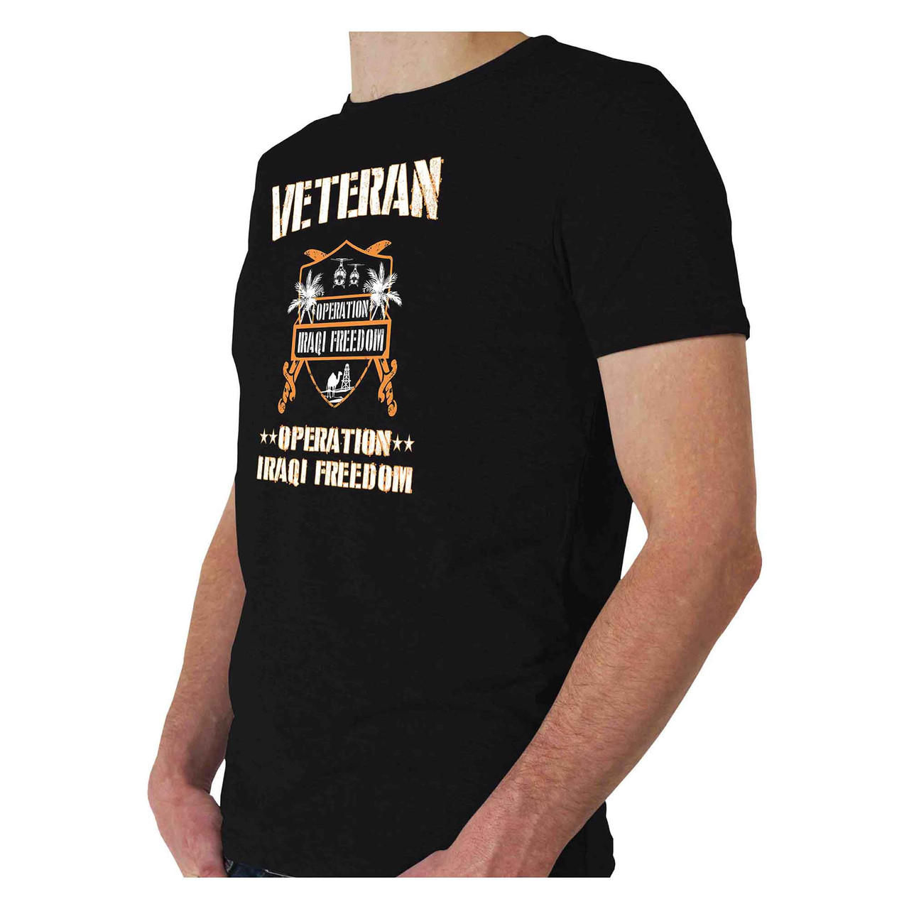 Operation Iraqi Freedom Veteran T-Shirt with Shield Graphic