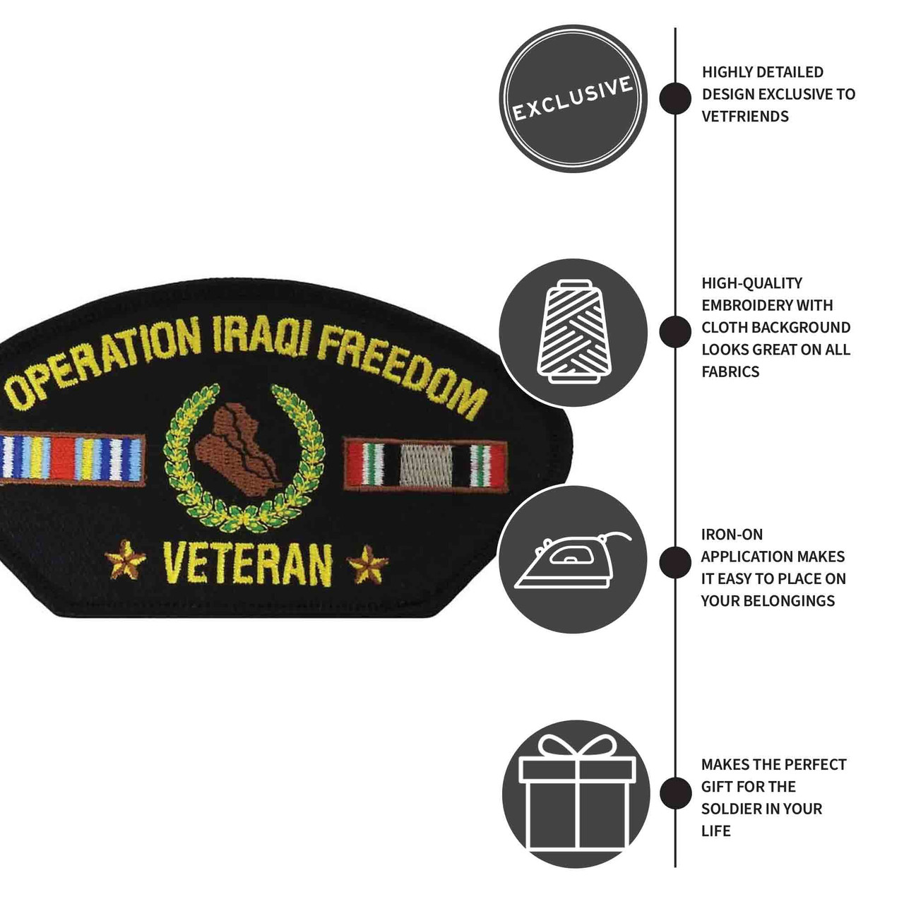 Operation Iraqi Freedom Patch with service ribbons