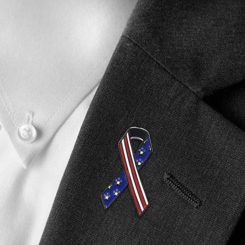 American Flag Stars and Stripes Support Enamel lapel/hat pin