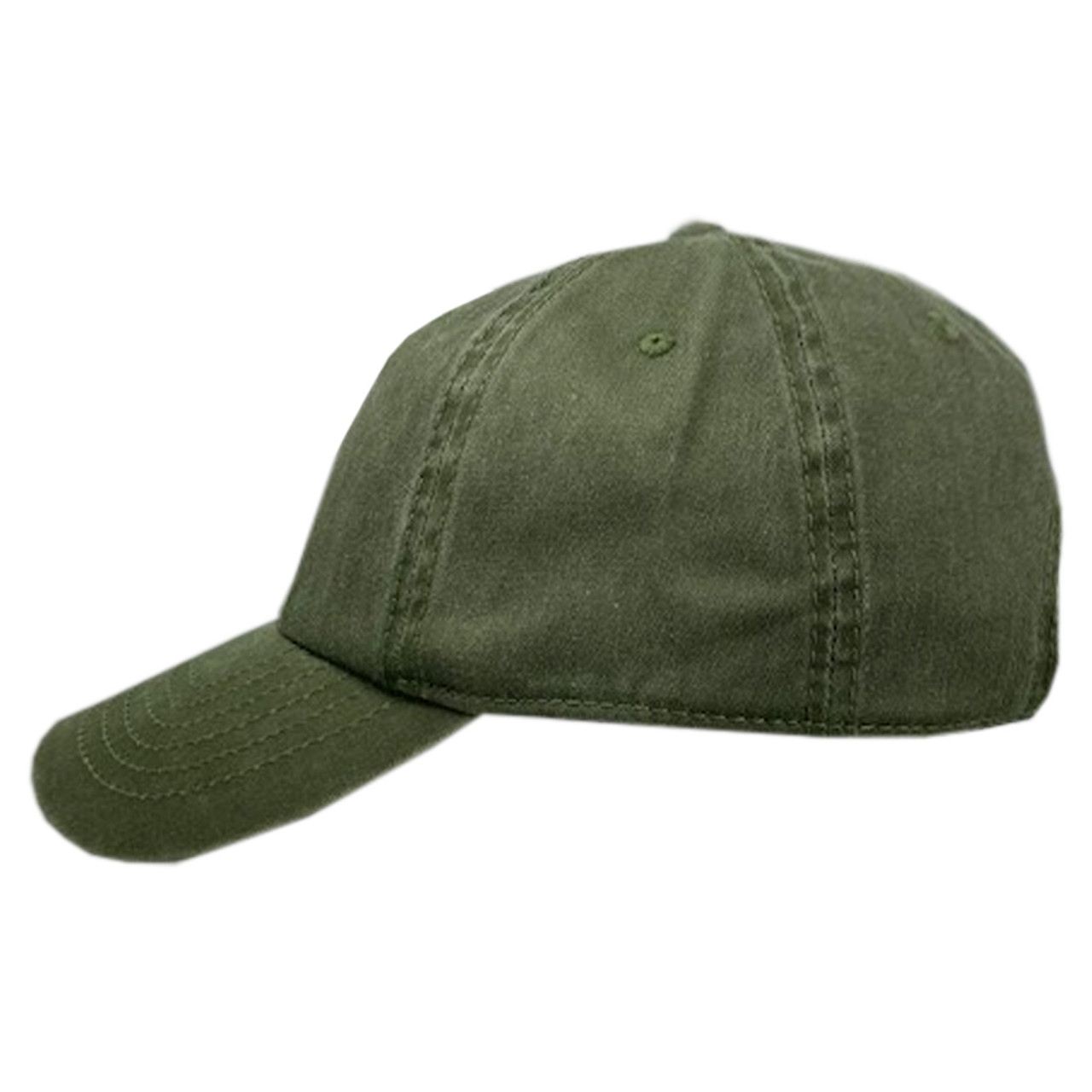 Combat Veteran and US Flag OD Vintage Embroidered Hat