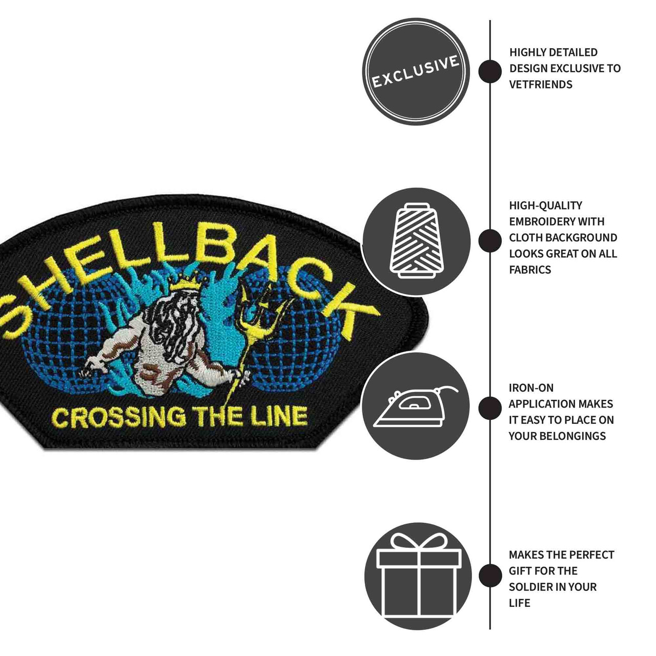 Navy Shellback Crossing the Line Patch / Vetfriends.com