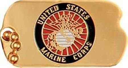 Marine Corps & American Flag Hat/lapel Pin | VetFriends.com