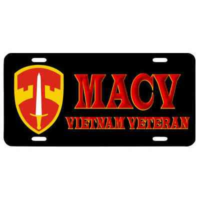 Custom Year Vietnam Veteran License Plate