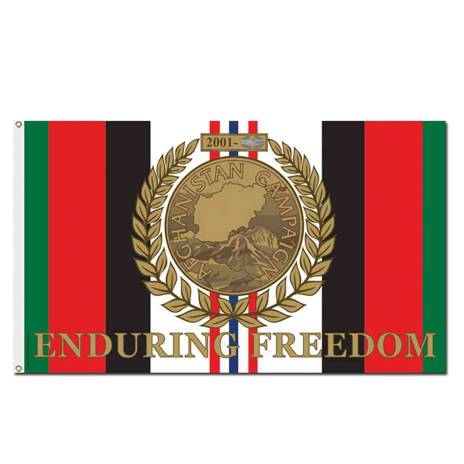 Operation Enduring Freedom Veteran Hat with laurel and two ribbons