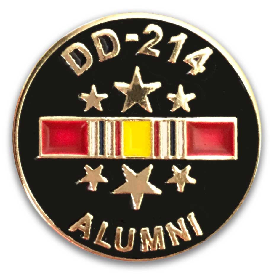 Veteran Hat with DD-214 Alumni and National Service Ribbon