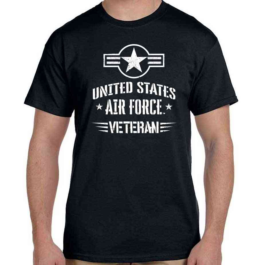 US Air Force Veteran T-Shirt with USAF Roundel Graphic