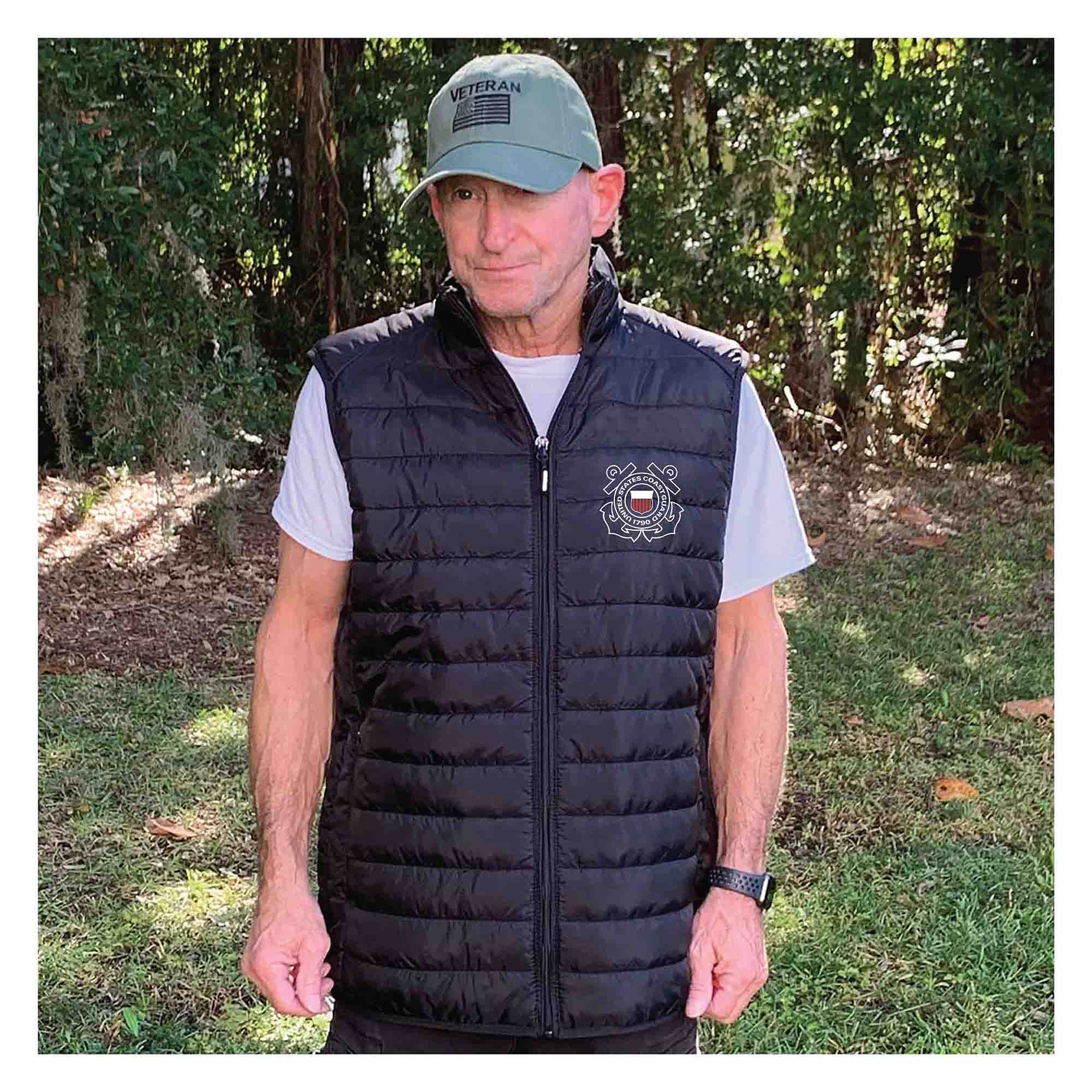 U.S. Coast Guard Embroidered Puffer Vest