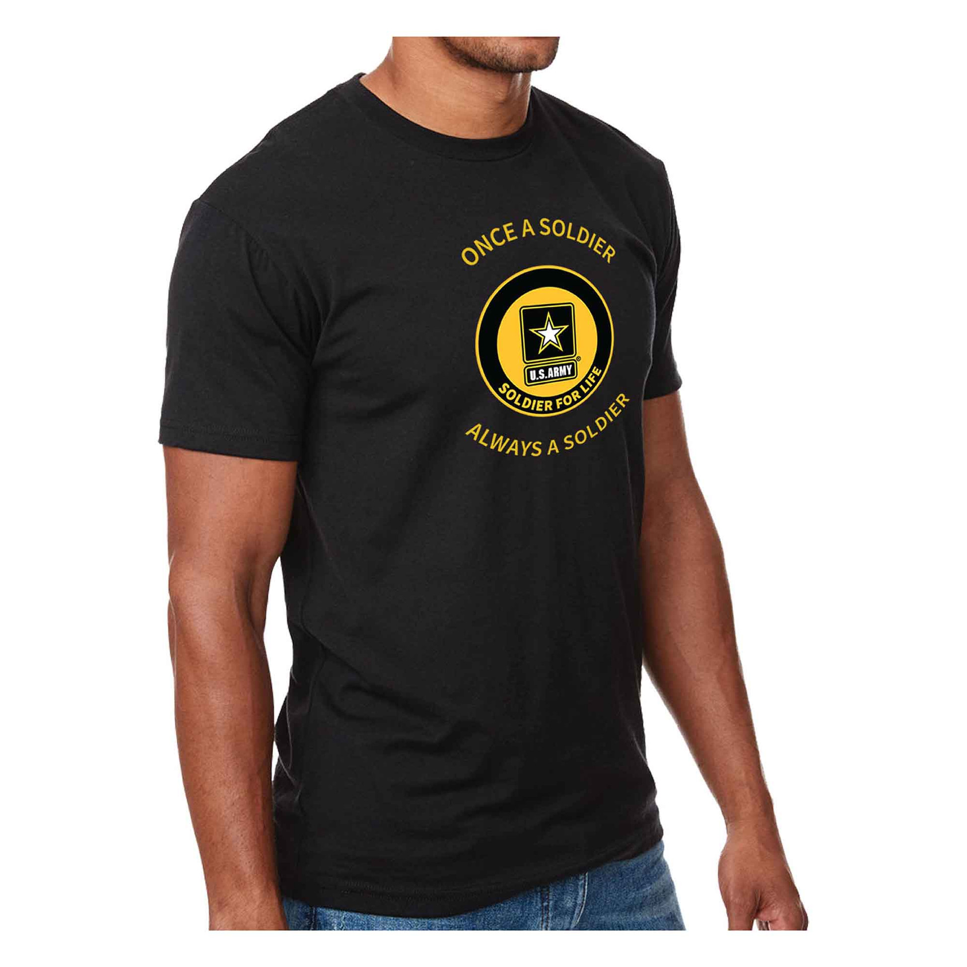 Officially Licensed U.S. Army Soldier for Life logo with "Once A ...