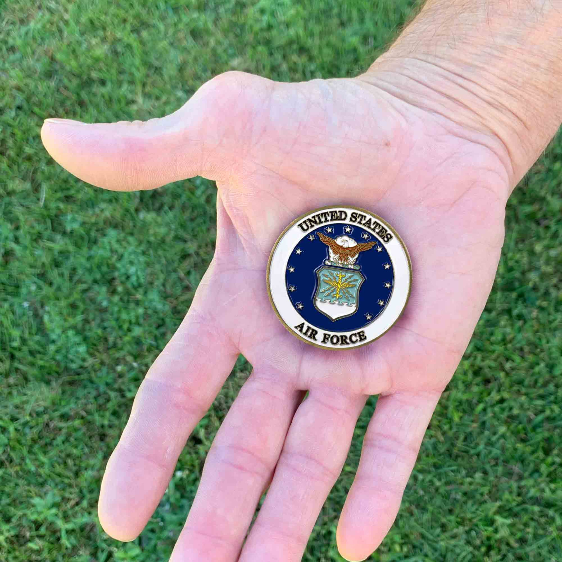 US Air Force Challenge Coin with Eagle Emblem | USAF Coins