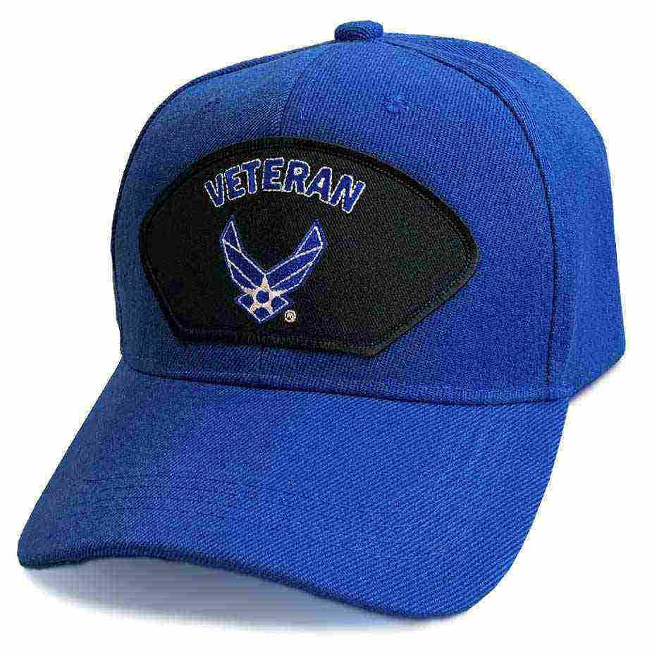 Officially Licensed U.S. Air Force USA Flag and Aircraft Black Patch Hat