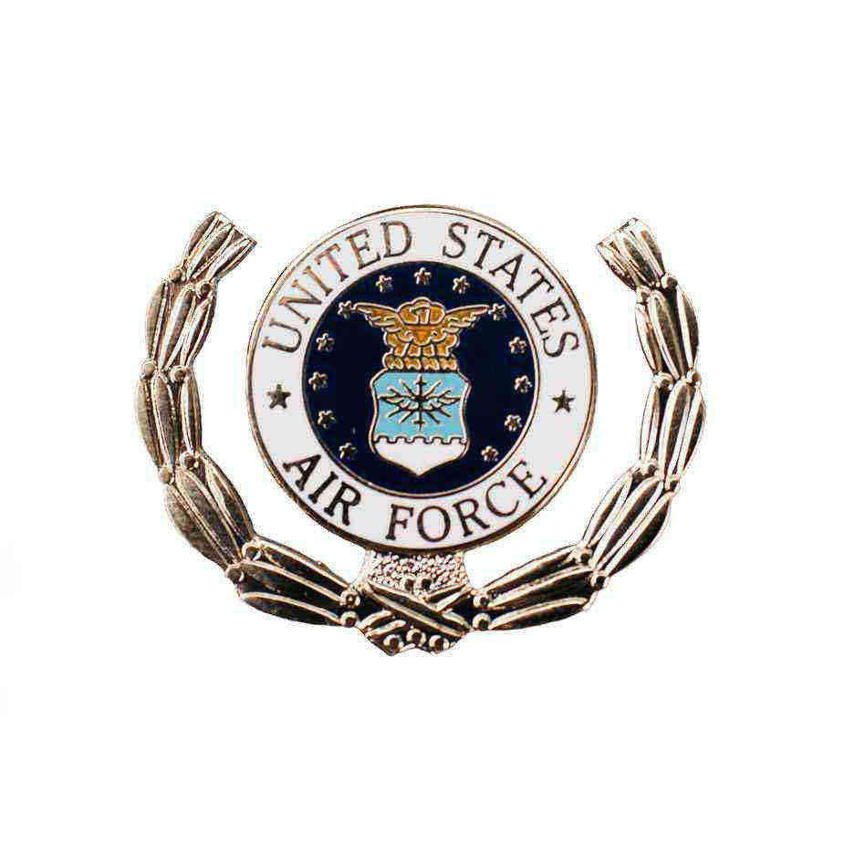 US Air Force Wreath Pin | US Air Force Pins | USAF Logo Wreath Pin