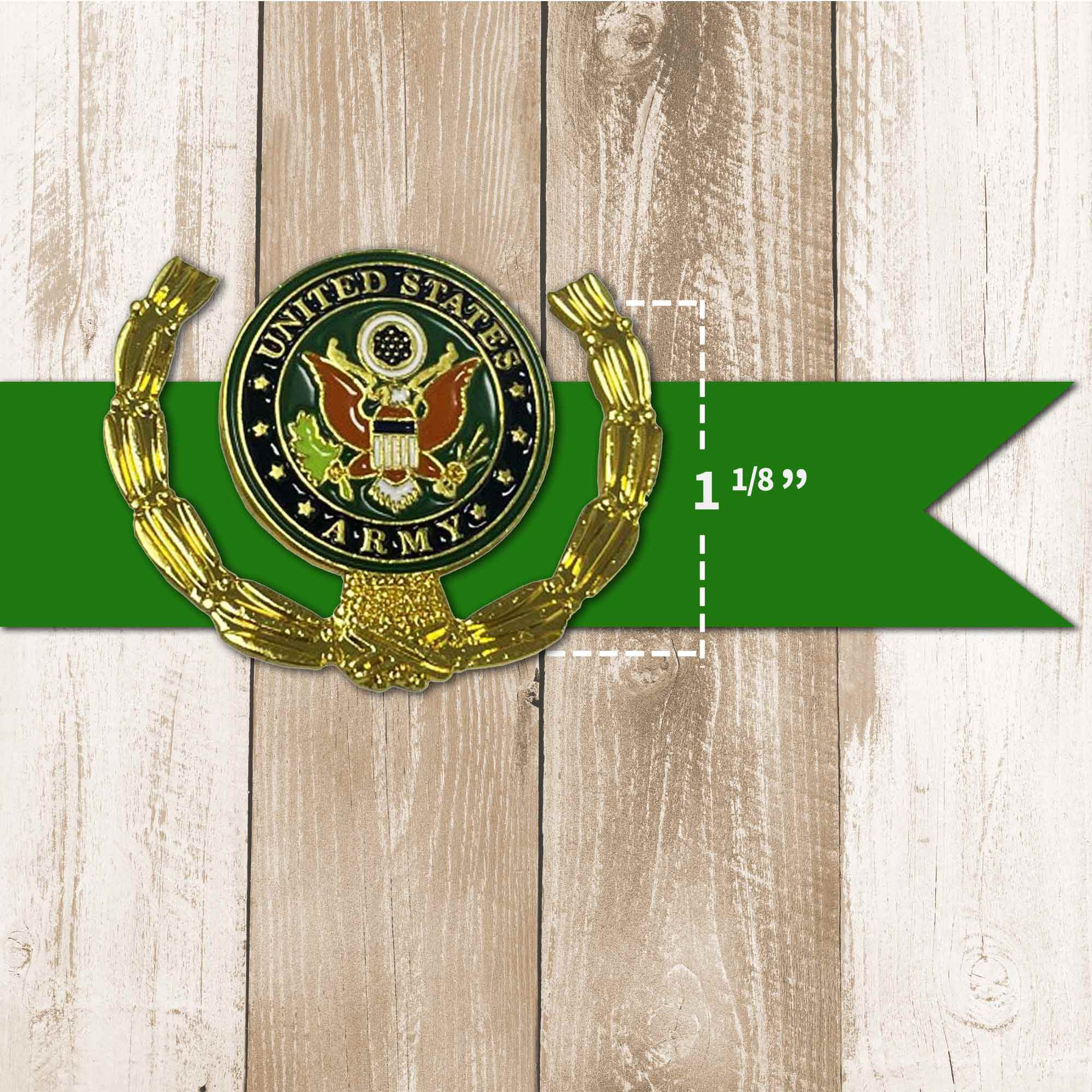 US Army Eagle Seal Wreath Hat/Lapel Pins | VetFriends
