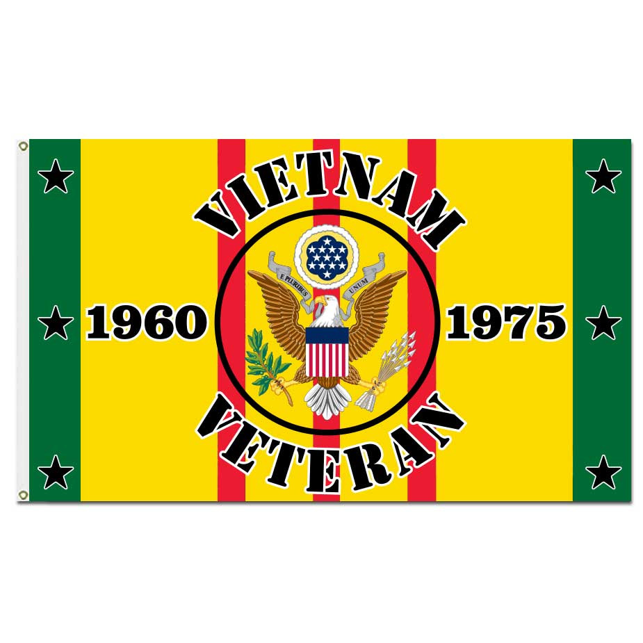 Vietnam War Veterans Service Ribbon Flag