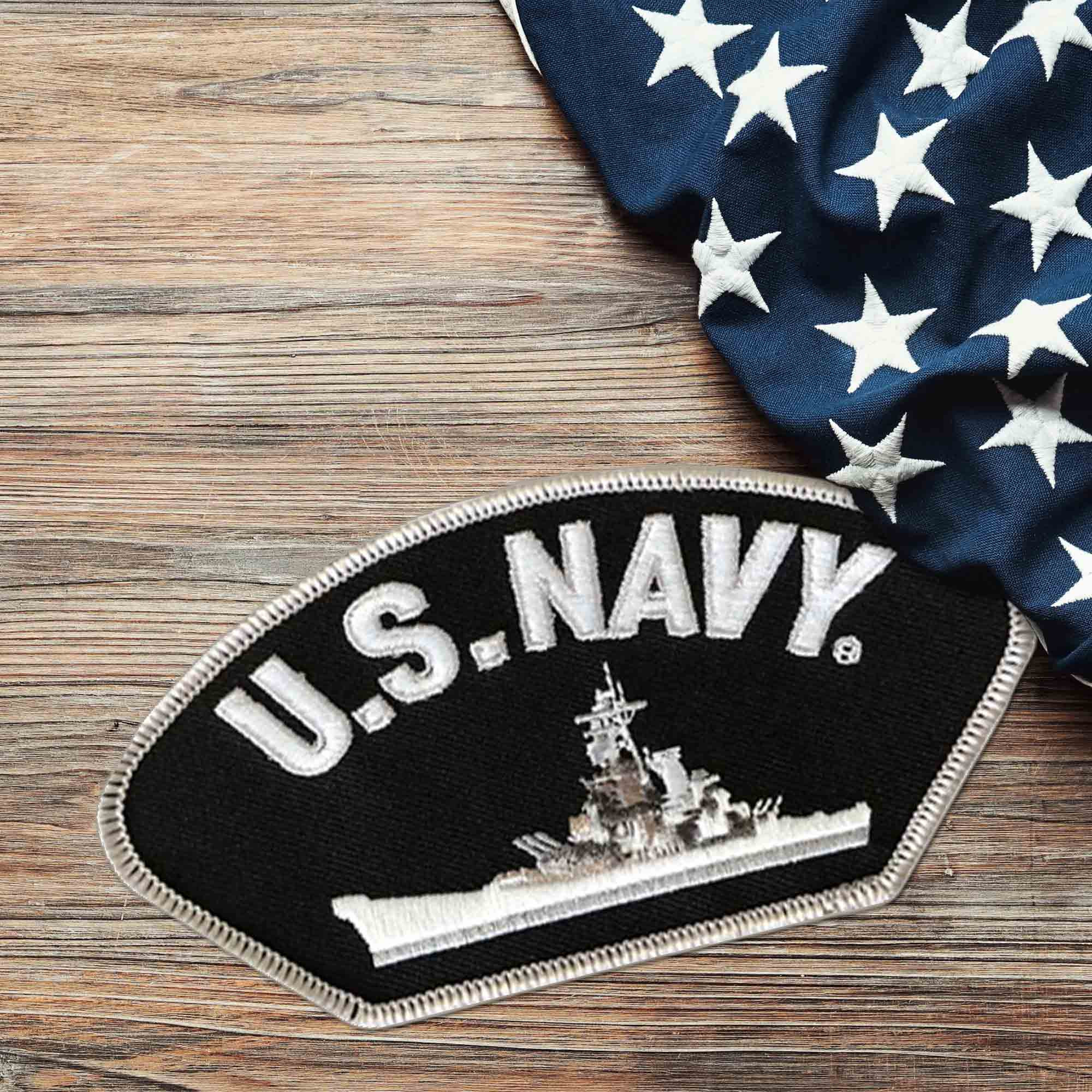 US Navy Patch with Ship Graphic