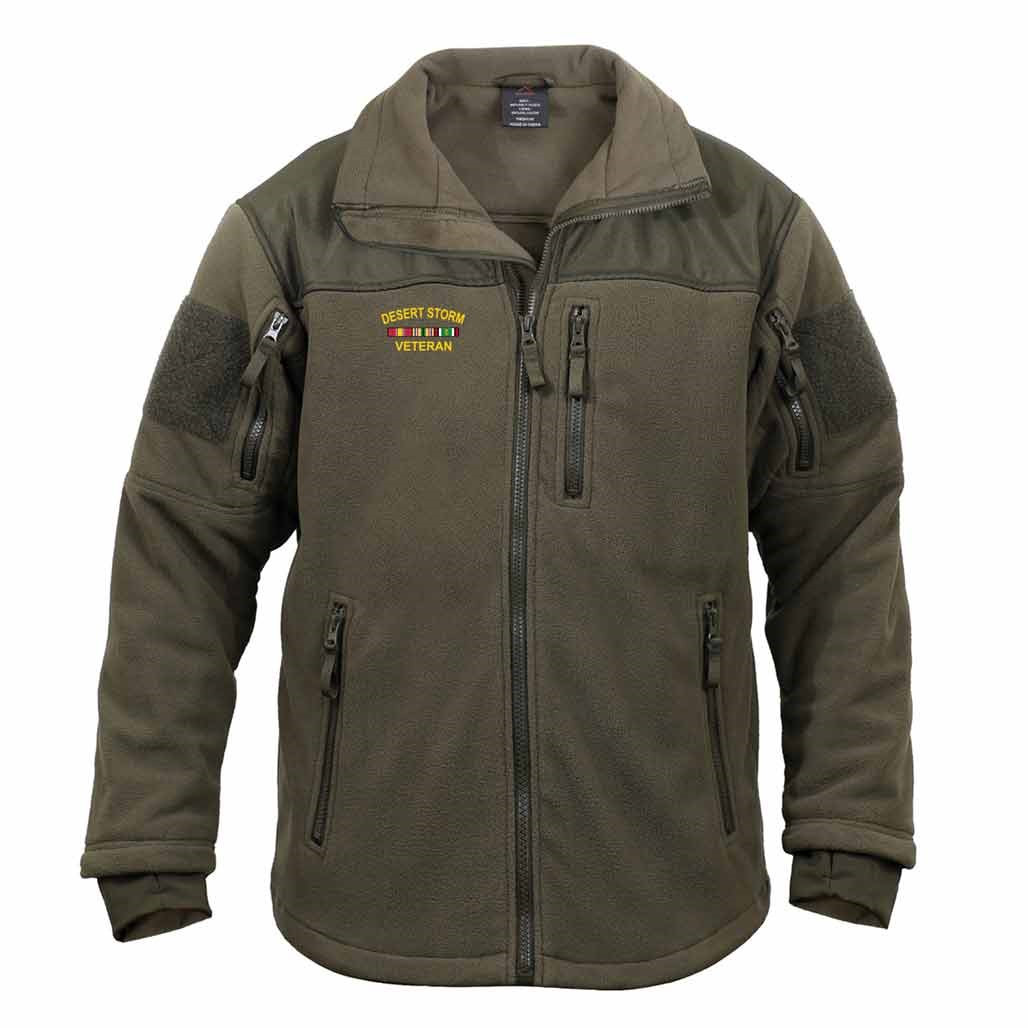 Desert Storm Veteran Special Ops Tactical Fleece Jacket