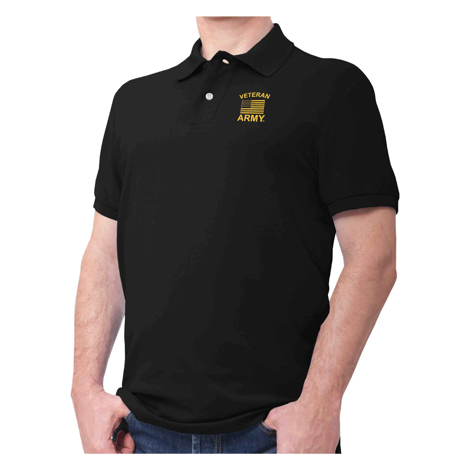 Officially Licensed US Army Veteran Flag Polo