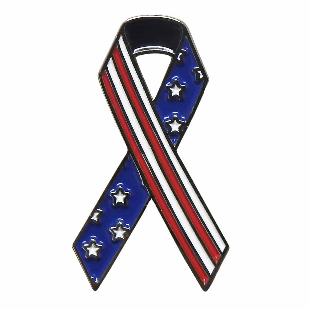 American Flag Stars and Stripes Support Enamel lapel/hat pin