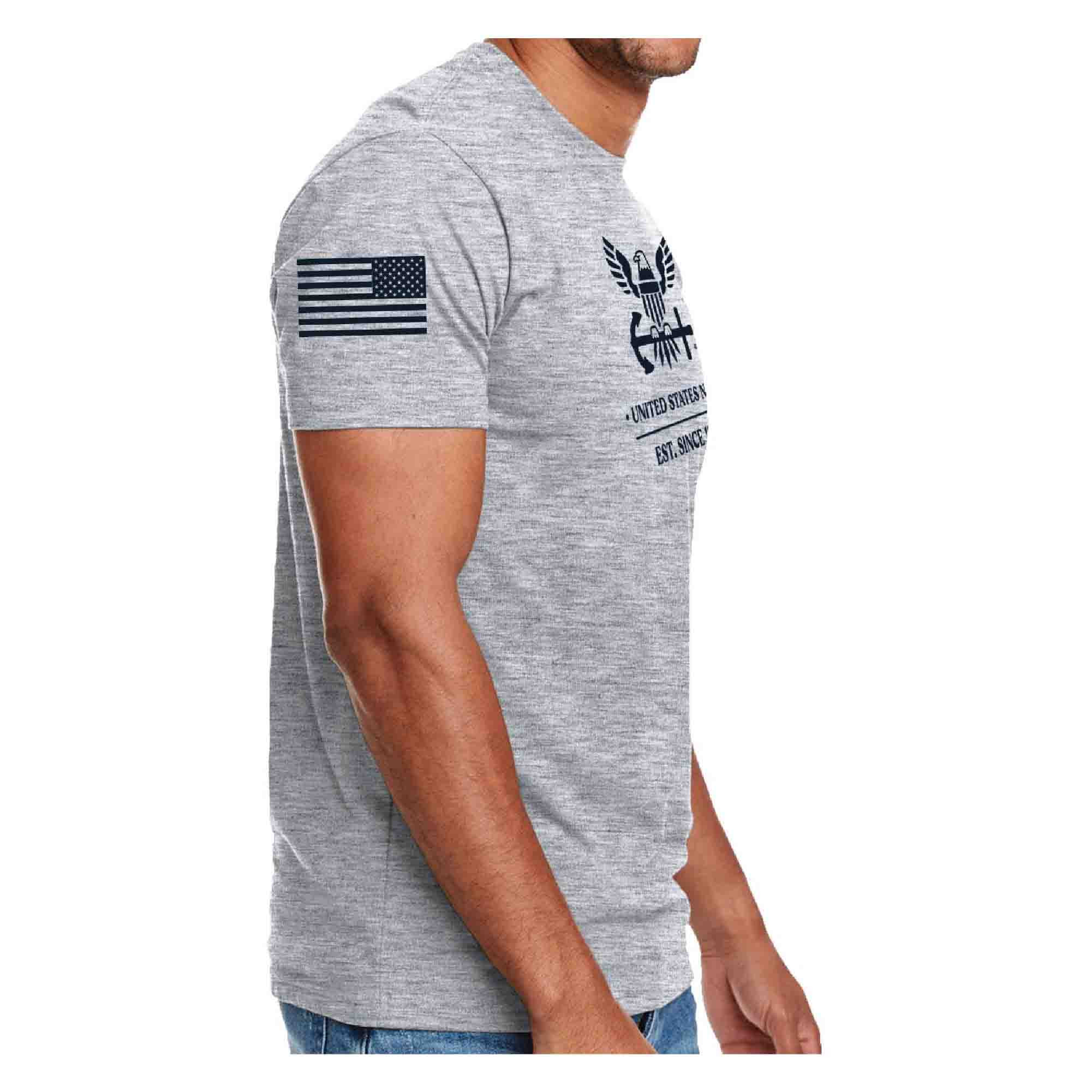 Officially Licensed U.S. Navy Eagle and Anchor Logo T-Shirt with U.S ...