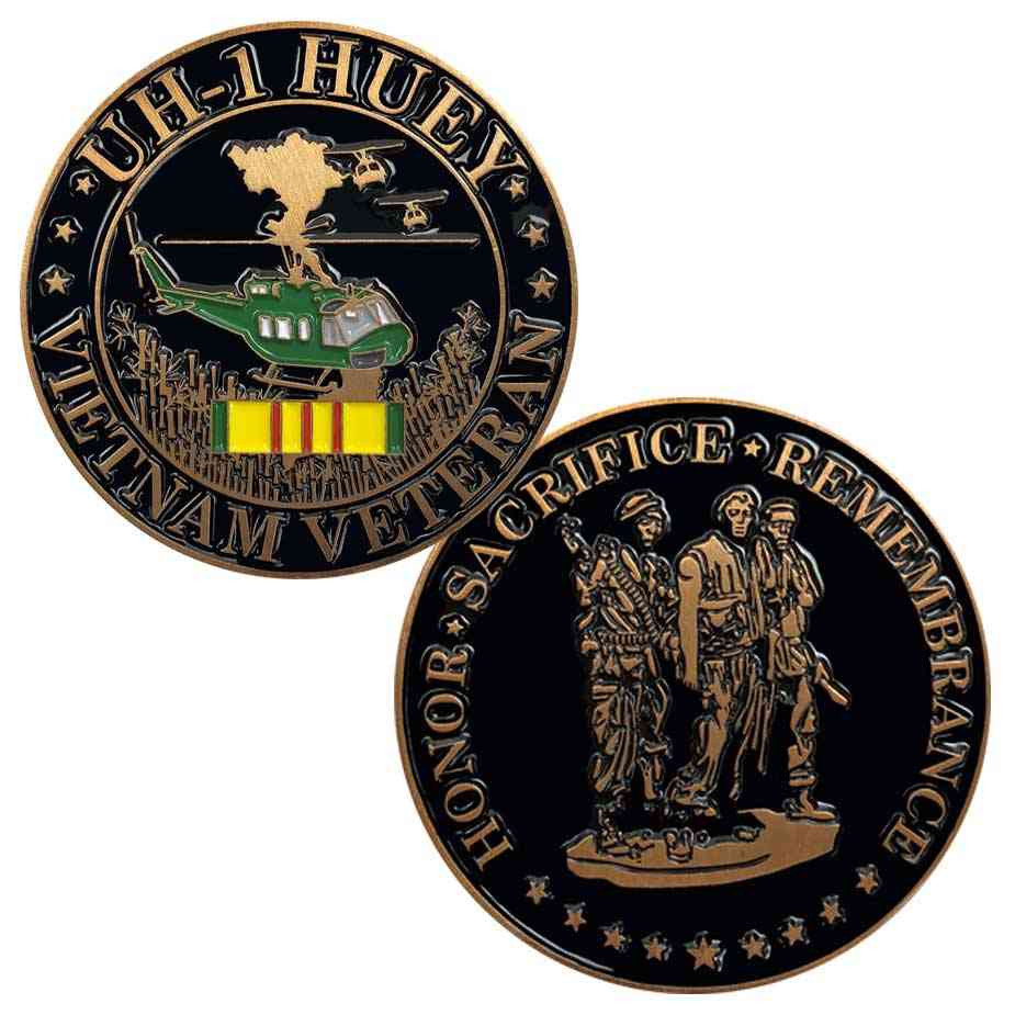 Vietnam Veteran Huey Challenge Coin - Limited Issue