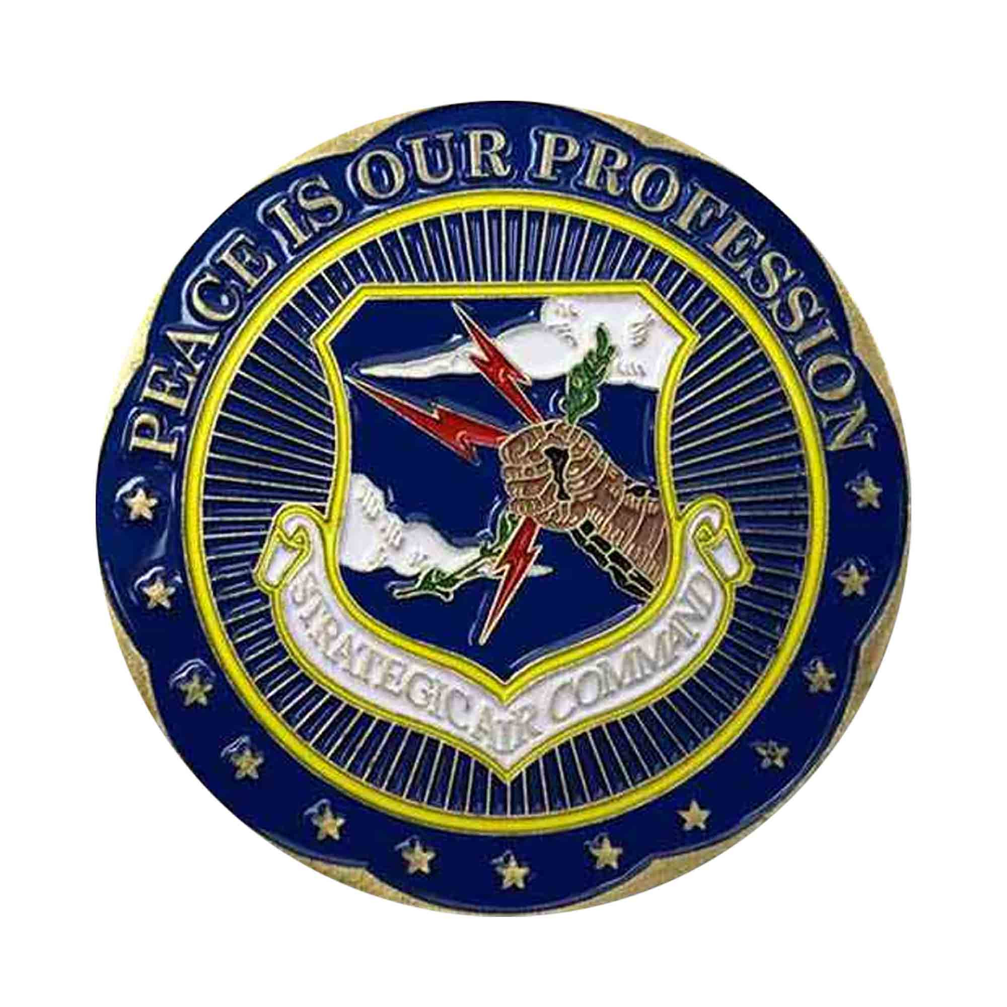 USAF Challenge Coin with Wings and Strategic Air Command