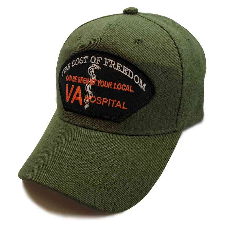 The Cost Of Freedom Hat Olive Drab VA Hospital