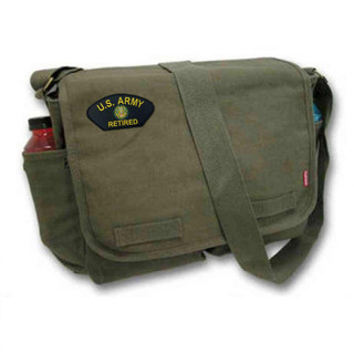 Army Retired Patch with Eagle Emblem Graphic