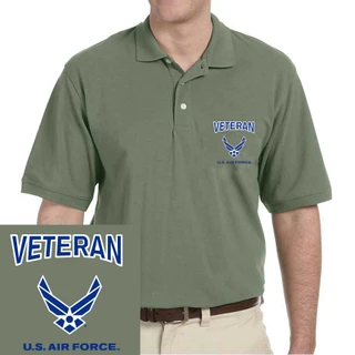 USAF Veteran Fleece Jacket - Embroidered Hap Arnold Wings