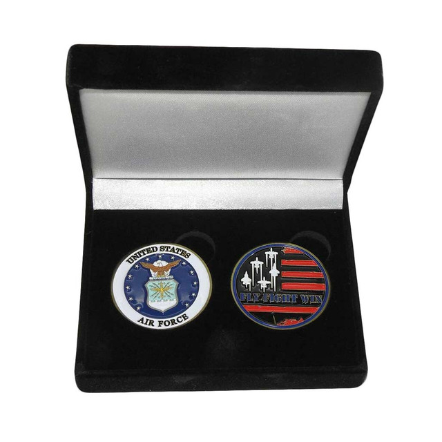 US Air Force Challenge Coin with Eagle Emblem | USAF Coins