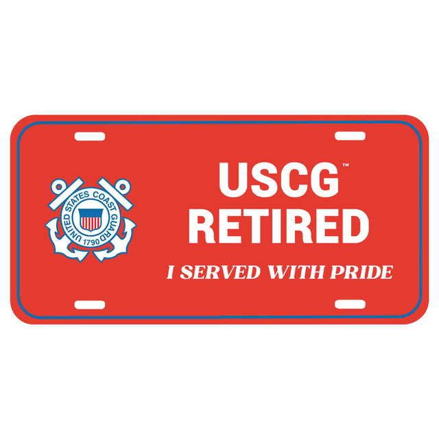 US Coast Guard License Plates | VetFriends | Online Store
