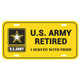 Army License Plates | VetFriends | Online Store