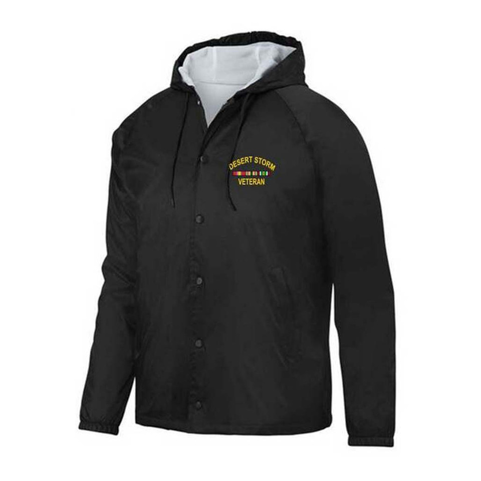 USAF Veteran Embroidered Hooded Sports Jacket with Wings Logo ...