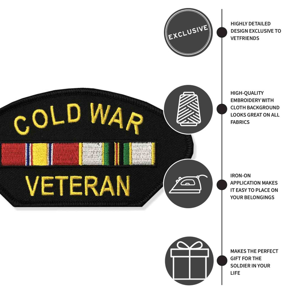 Cold War Veteran Patch with Ribbons Graphic