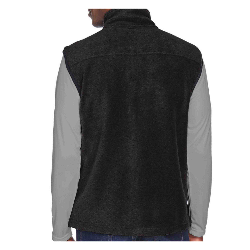 Custom Embroidered U.S. Navy Emblem with Veteran Text on Fleece Vest