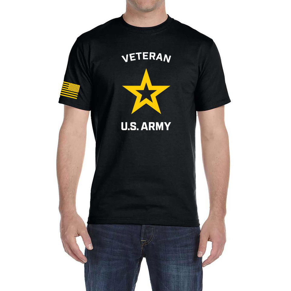 NEW US Army Veteran logo on Graphic T-Shirt