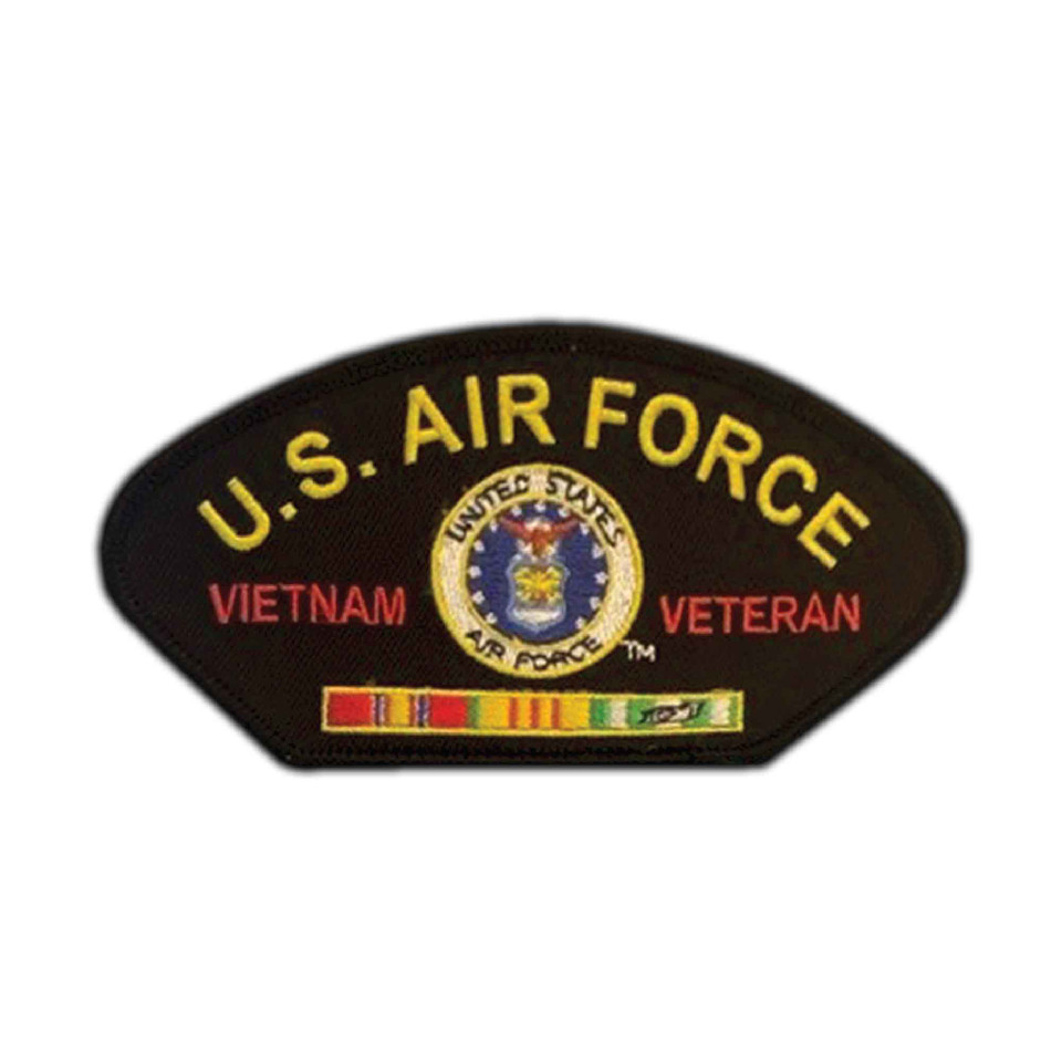 Officially Licensed by the U.S. Air Force Black 6 Panel Hat with USAF ...