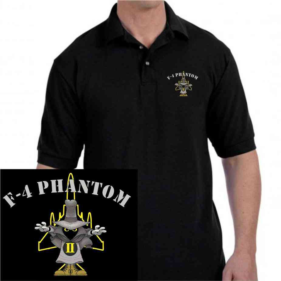 F-4 Phantom Embroidered Polo Shirt / Vetfriends.com