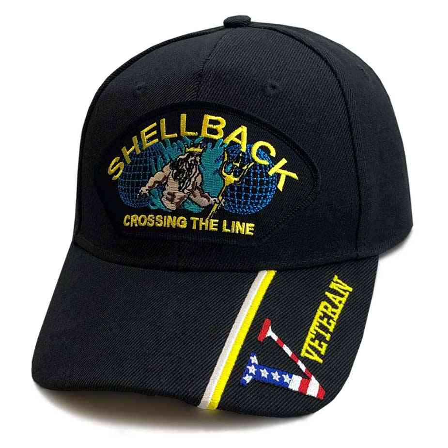 US Navy Shellback Crossing the Line Hat w/ Veteran Bill