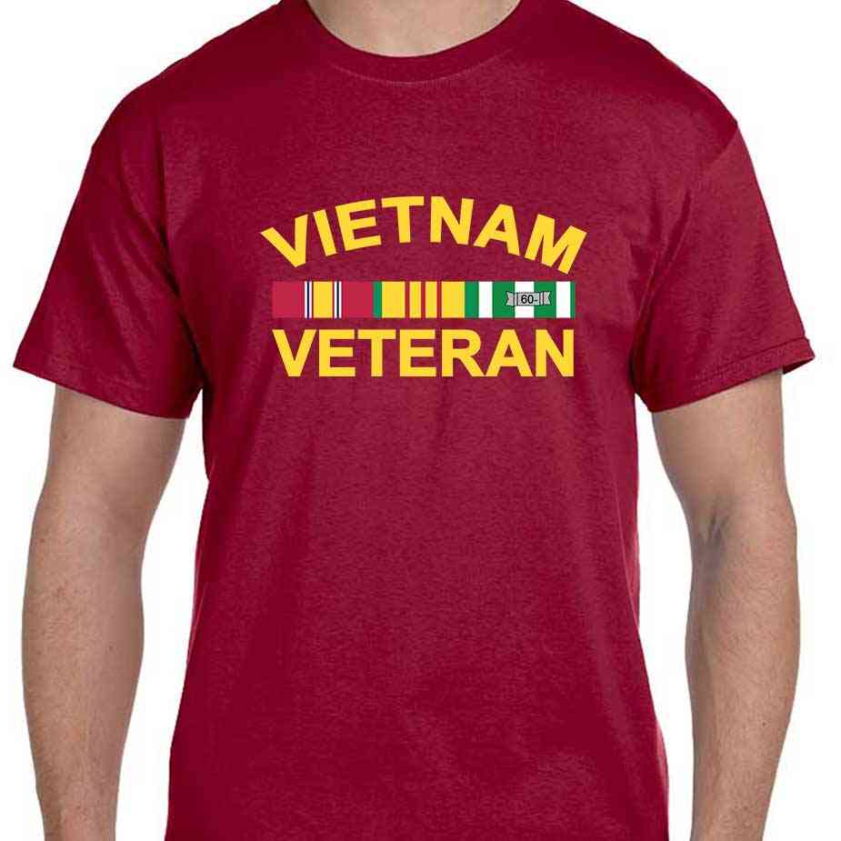 Vietnam Veteran w/ Ribbon - Special Edition Red T-Shirt