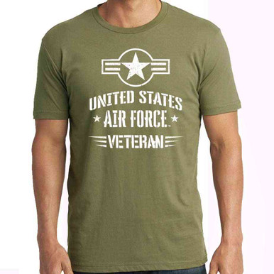 US Air Force Veteran T-Shirt with USAF Roundel Graphic