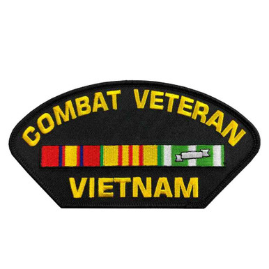 Combat Veteran Vietnam Patch 5x3 inches